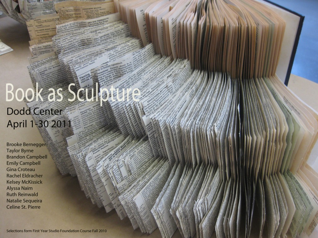 Book As Sculpture Exhibition Opens | Archives and Special Collections Blog