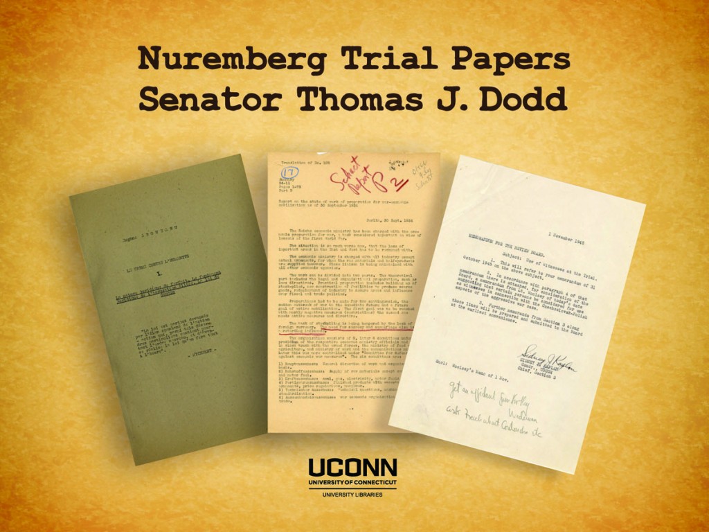 Nuremberg Trial Papers of Senator Thomas J. Dodd | Archives and Special ...
